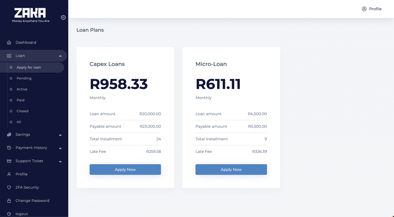 Zaka Finance | Company Website